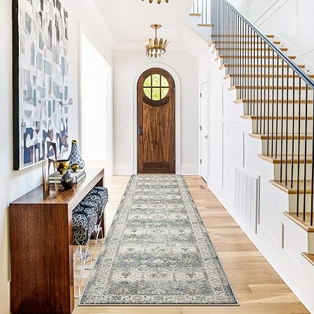 Amazon.com: Washable Kitchen Runner Rug - 2x10 Persian Boho Hallway Rug ...