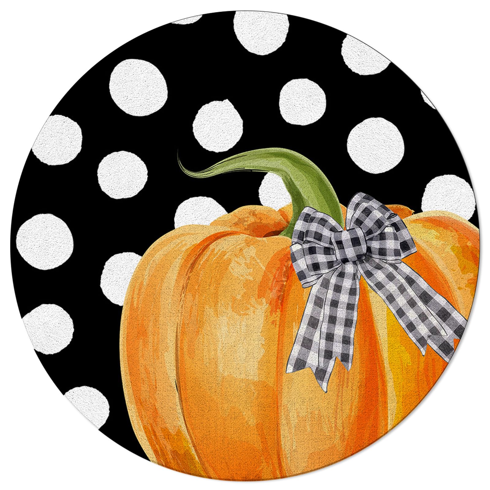 Polka Dot Pumpkin Clipart