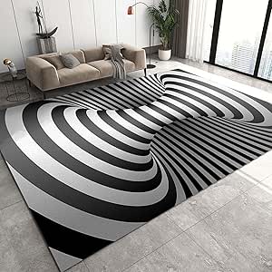 Amazon.com: Large Area Rugs 8x10ft, 3D Vortex Curves Art Bedroom Rug ...