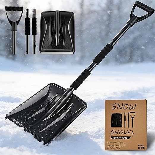 Snow Shovel for Car Driveway, New Upgrade Snow Shovels for Snow Removal ...