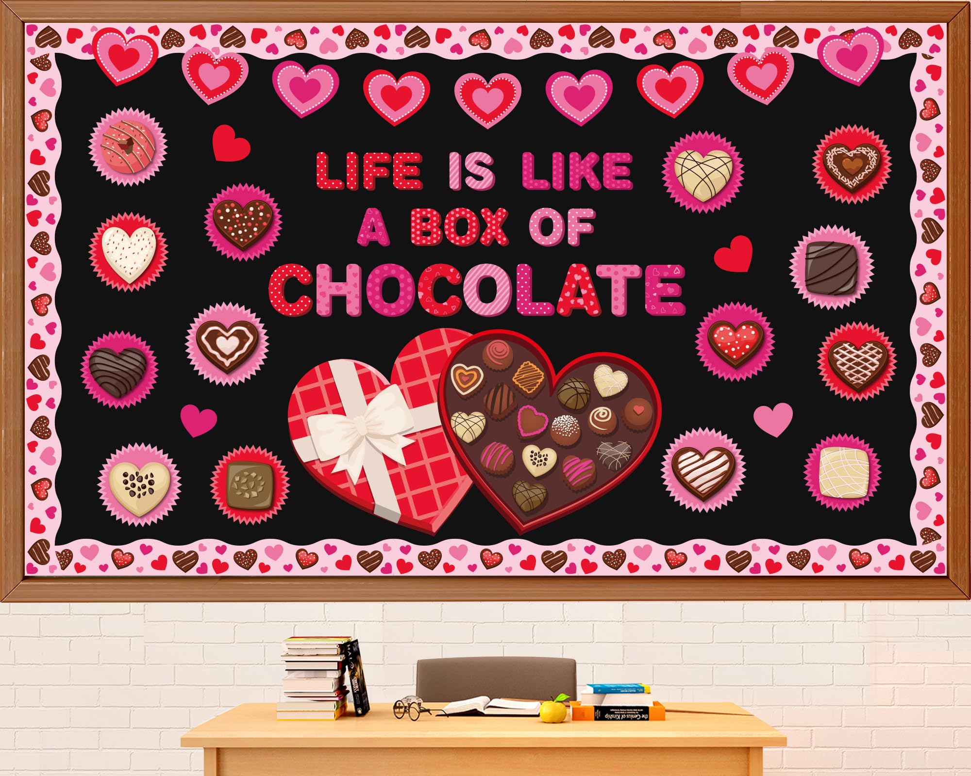 Amazon.com : gisgfim Valentine’s Day Bulletin Board Set Decorations ...