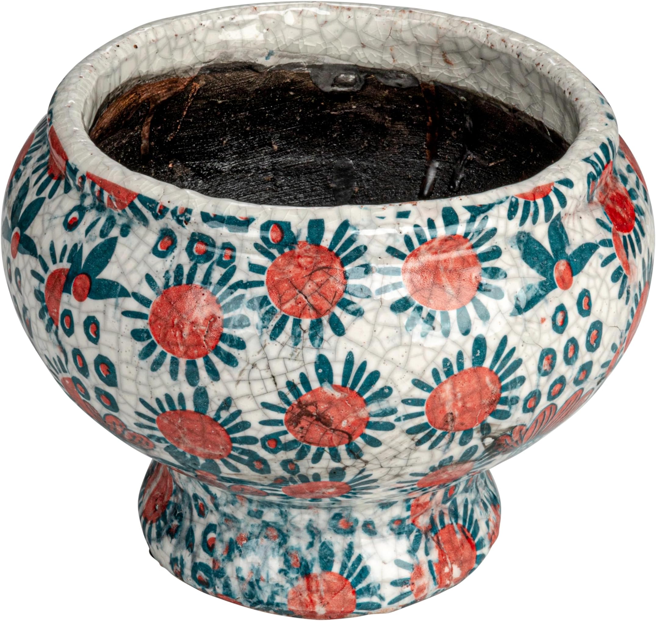 Amazon.com : Karma, Footed Ceramic Planter Set of 2, Modern Boho ...