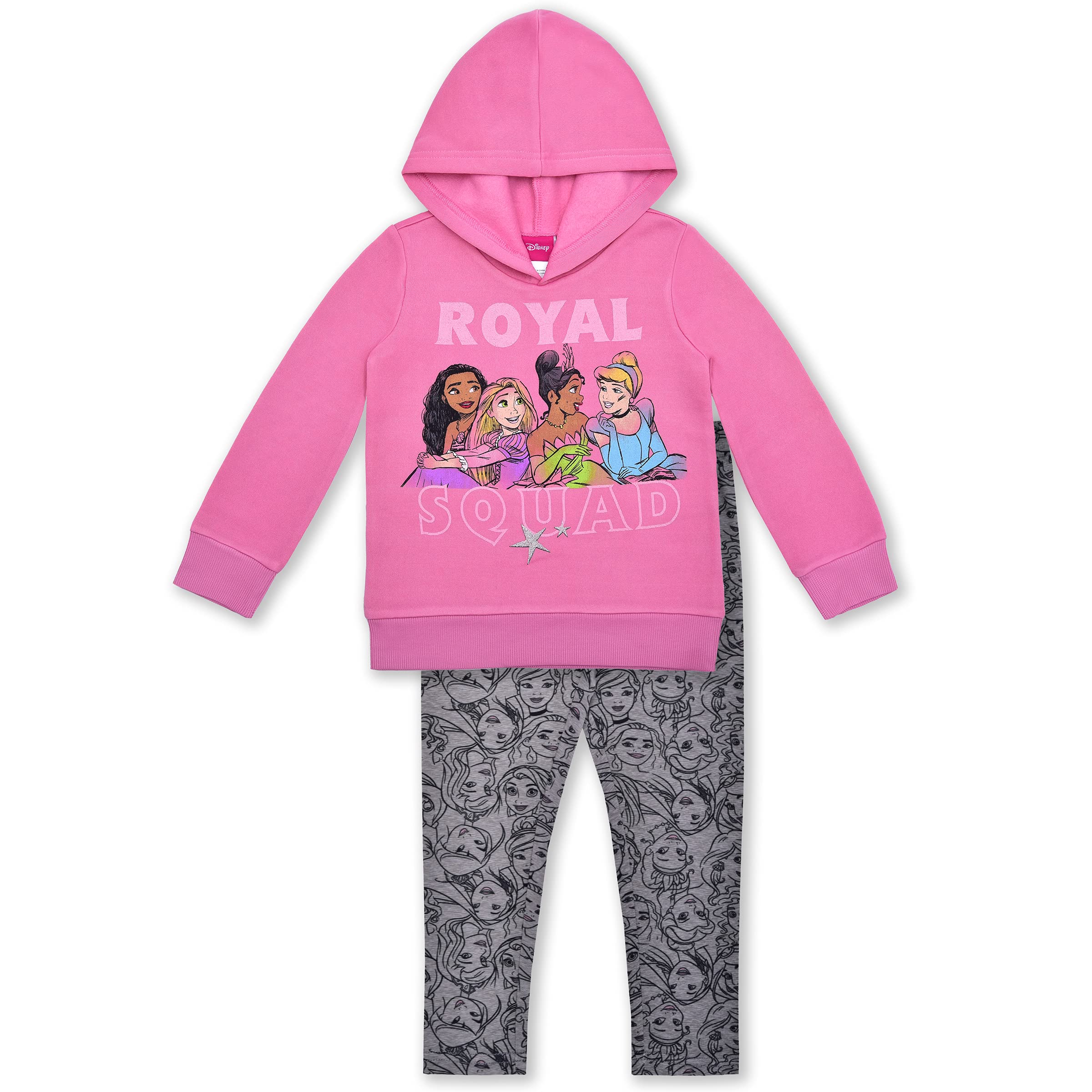 Amazon.com: Disney Princess Girls Hoodie and Legging Pants Set for ...