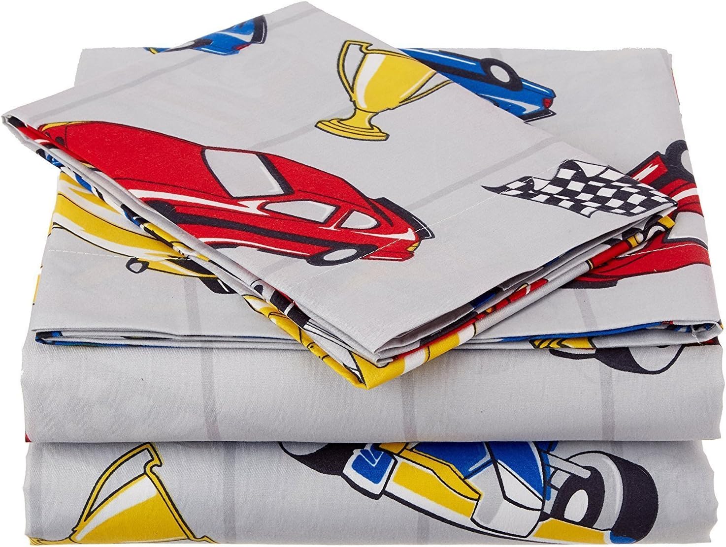 Amazon.com: Disney Pixar Cars Lightning McQueen Twin Sheet Set - 3 ...