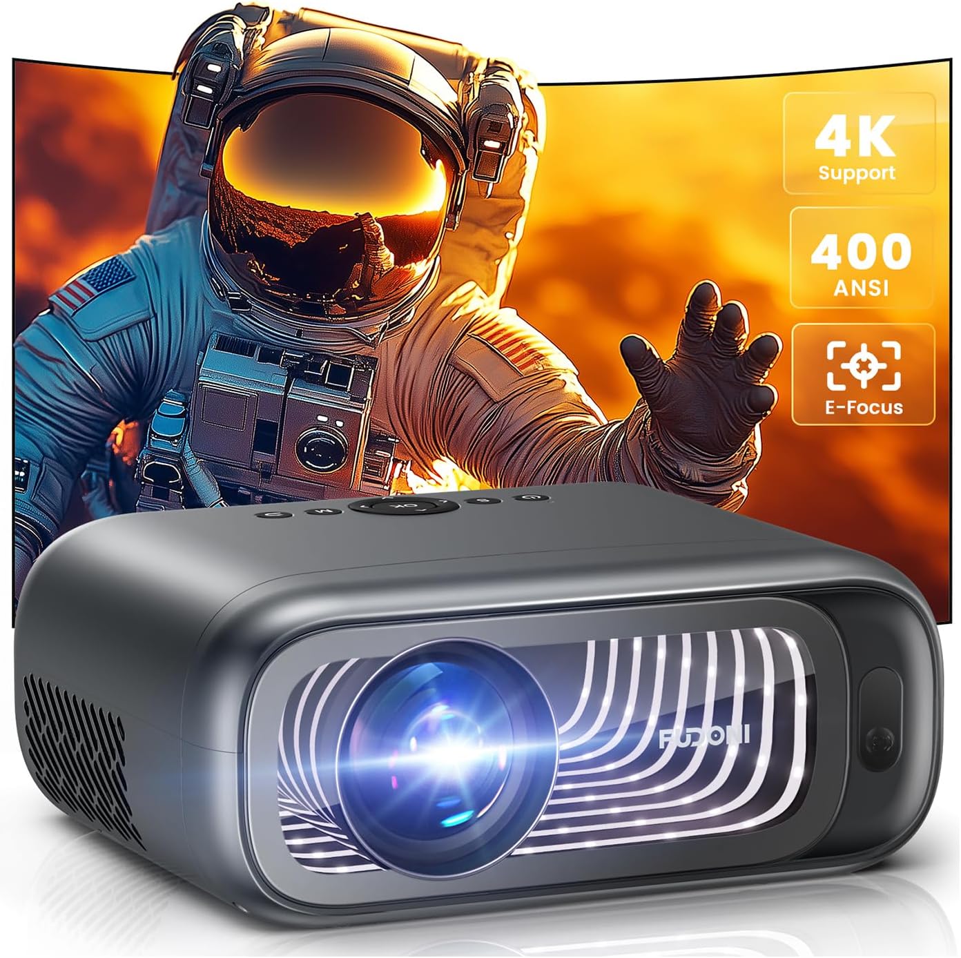 Electric Focus High Brightness Fudoni Projector With Wifi And Bluetooth ...