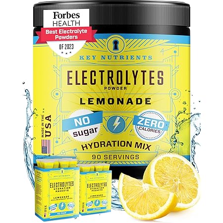 Amazon.com: PowderVitamin Electrolytes Powder Plus Keto, Lemonade (100 ...