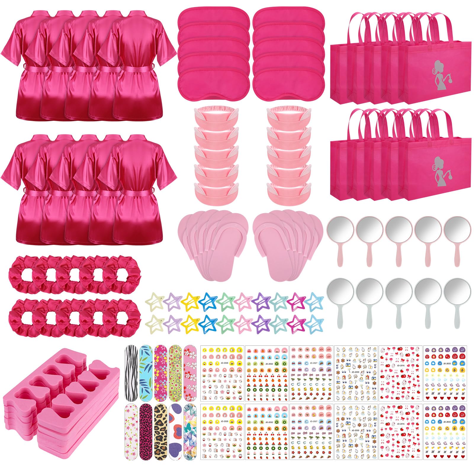 Amazon.com: 122 Pcs Spa Party Favors for Girls,10 Set Kids Home Spa ...