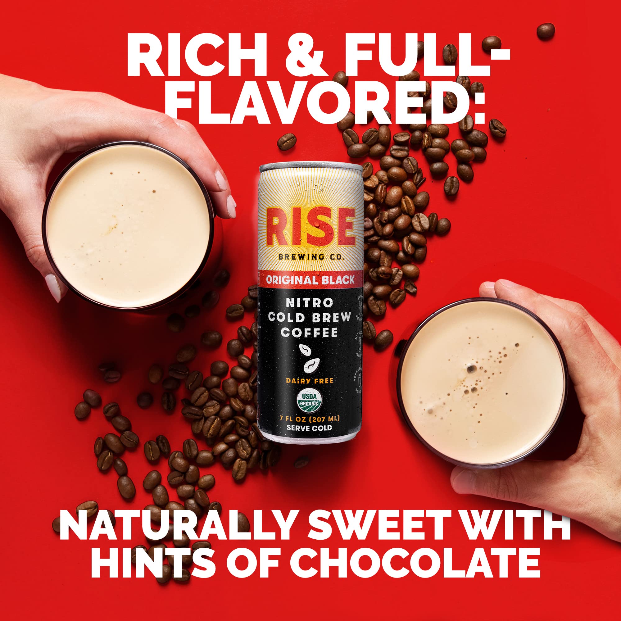 Buy RISE Brewing Co. | Original Black Nitro Cold Brew Coffee | Sugar ...