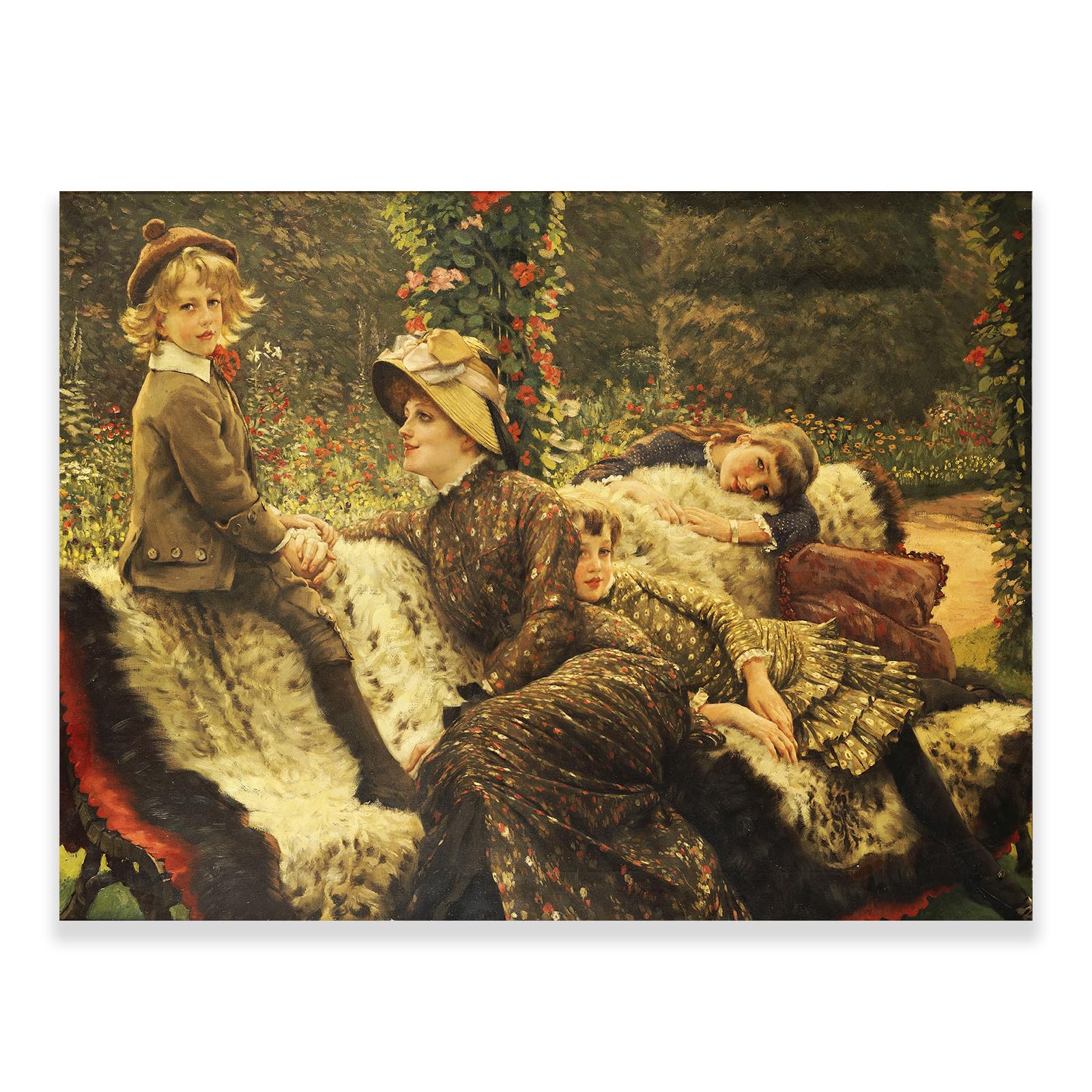 Amazon.com: KWAY The Garden Bench Poster - James Tissot Prints ...