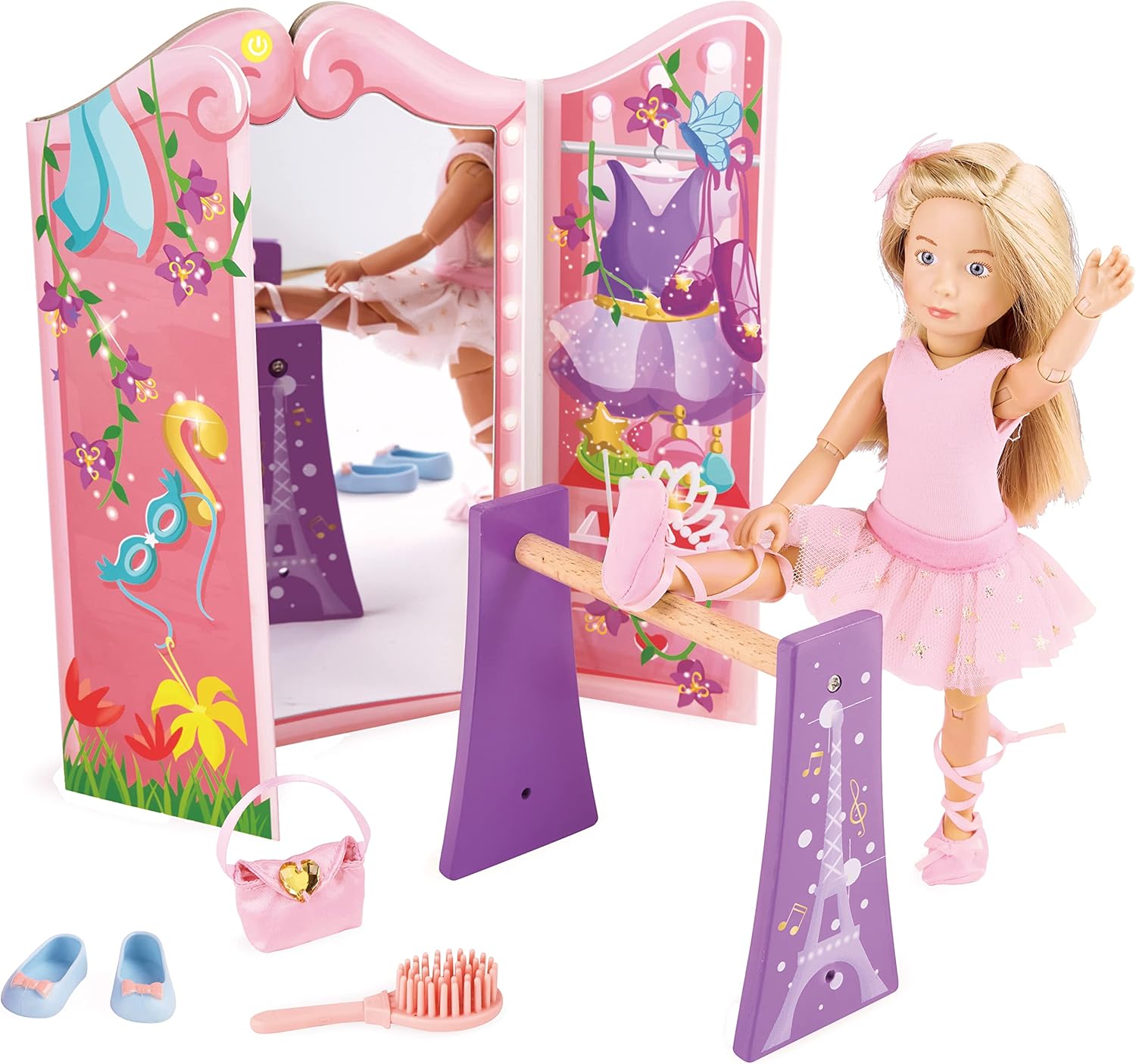 Amazon.com: Kruselings Vera Ballet Room Scenery Set - Includes 9" Vera ...
