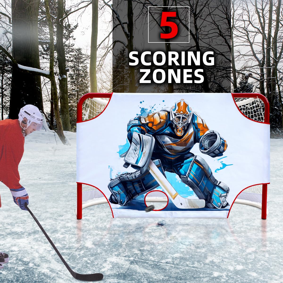 Snapklik.com : Kasifei Hockey Shooting Tarp - Hockey Net Goalie Target ...