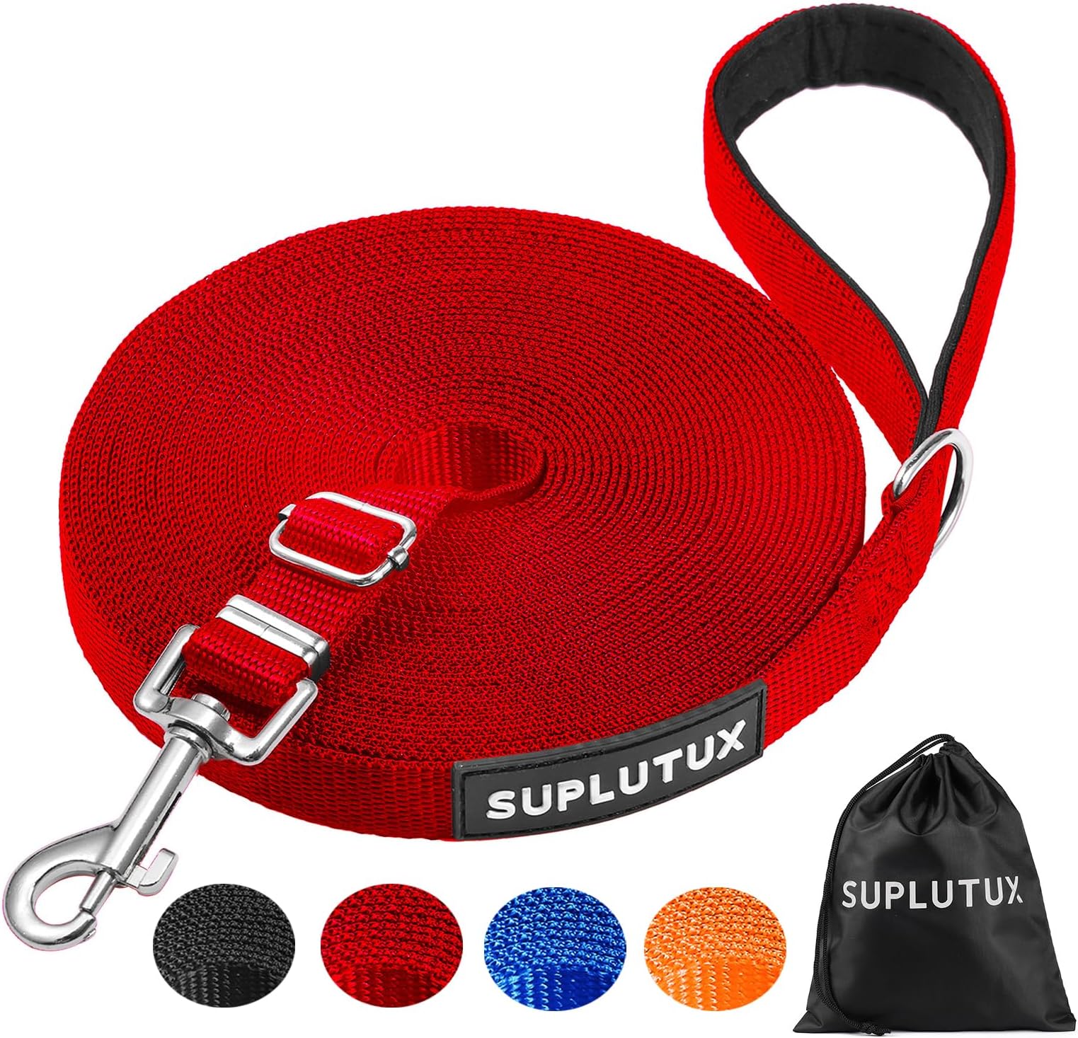 Training Lead for Dogs 15m/50ft Adjustable Long Line Dog Lead for Puppy ...