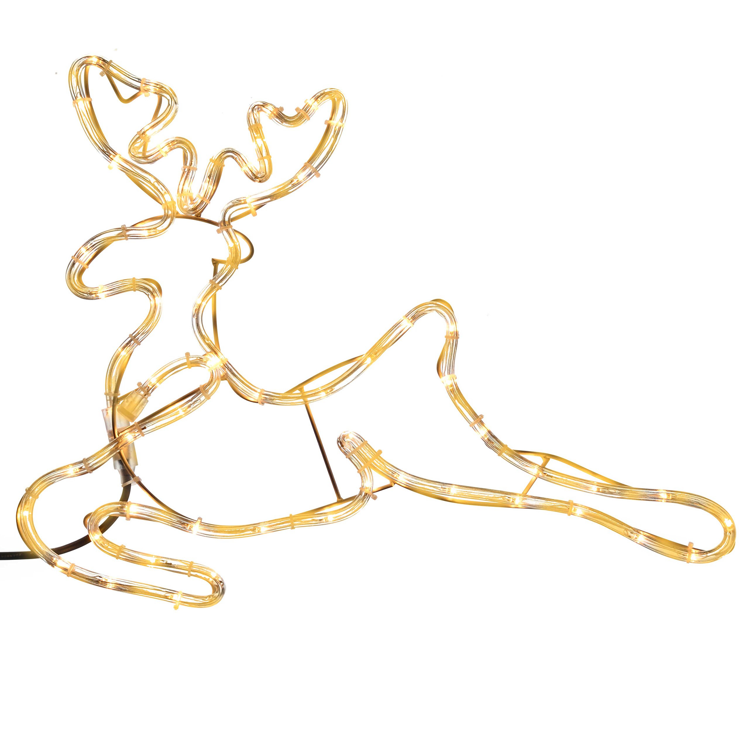 WeRChristmas WRC-7003 Reindeer LED Rope Light Silhouette, 60 cm - Warm ...