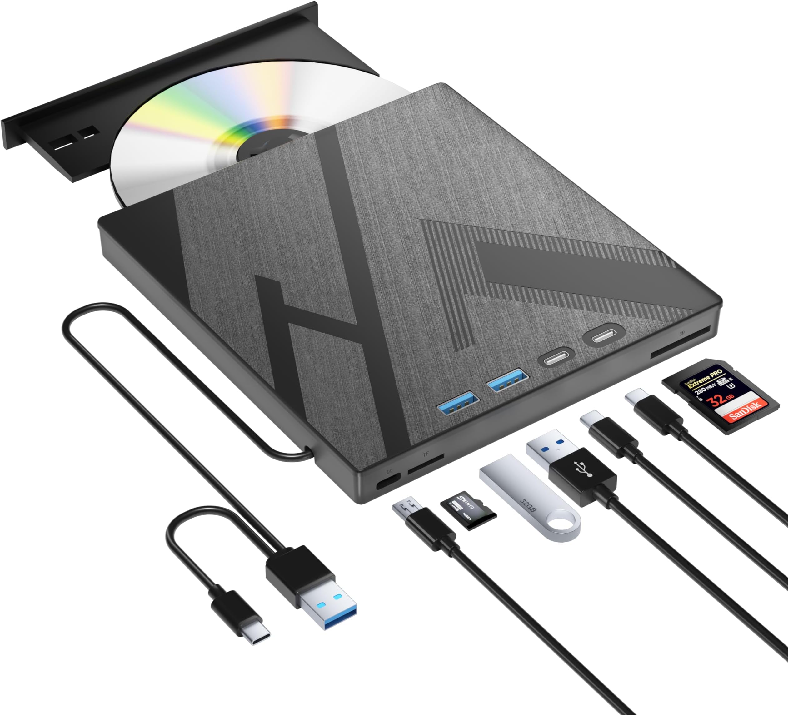 Amazon.com: ASUS Powerful Blu-ray Drive with 16x Writing Speed and USB ...