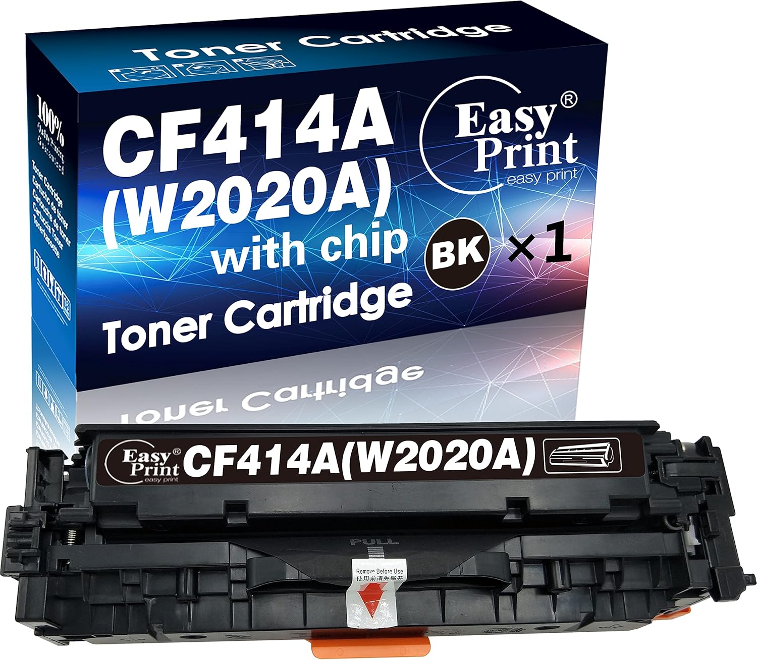 Amazon.com: EASYPRINT (1xBK, with Chip) Compatible Black CF414A W2020A ...