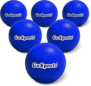 GoSports 6 Inch Soft Skin Foam Playground Dodgeballs - 6 Pack Set for ...