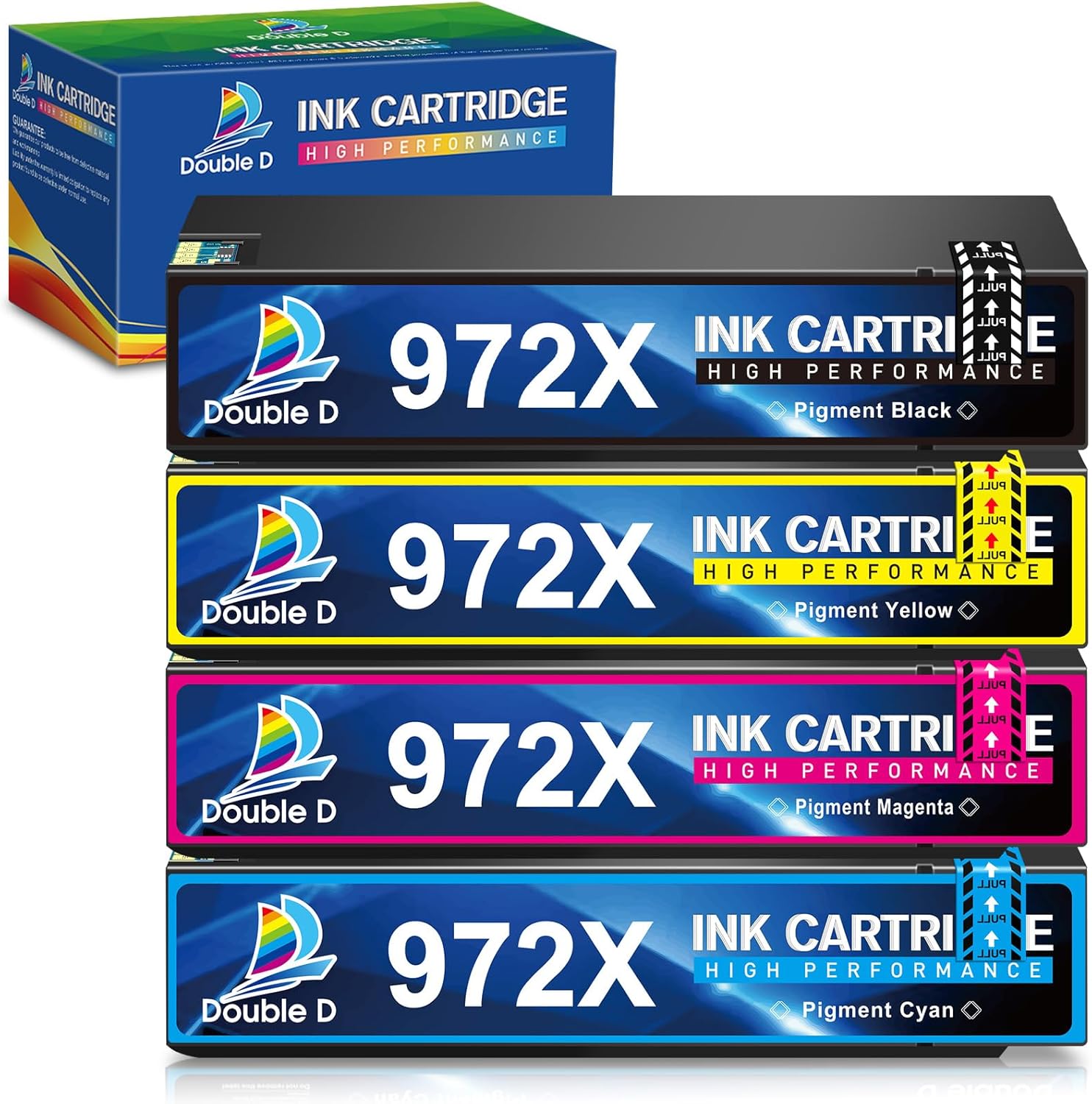 Amazon.com: DOUBLE D 972X Ink Cartridges(Upgraded Chip) Replacement for ...