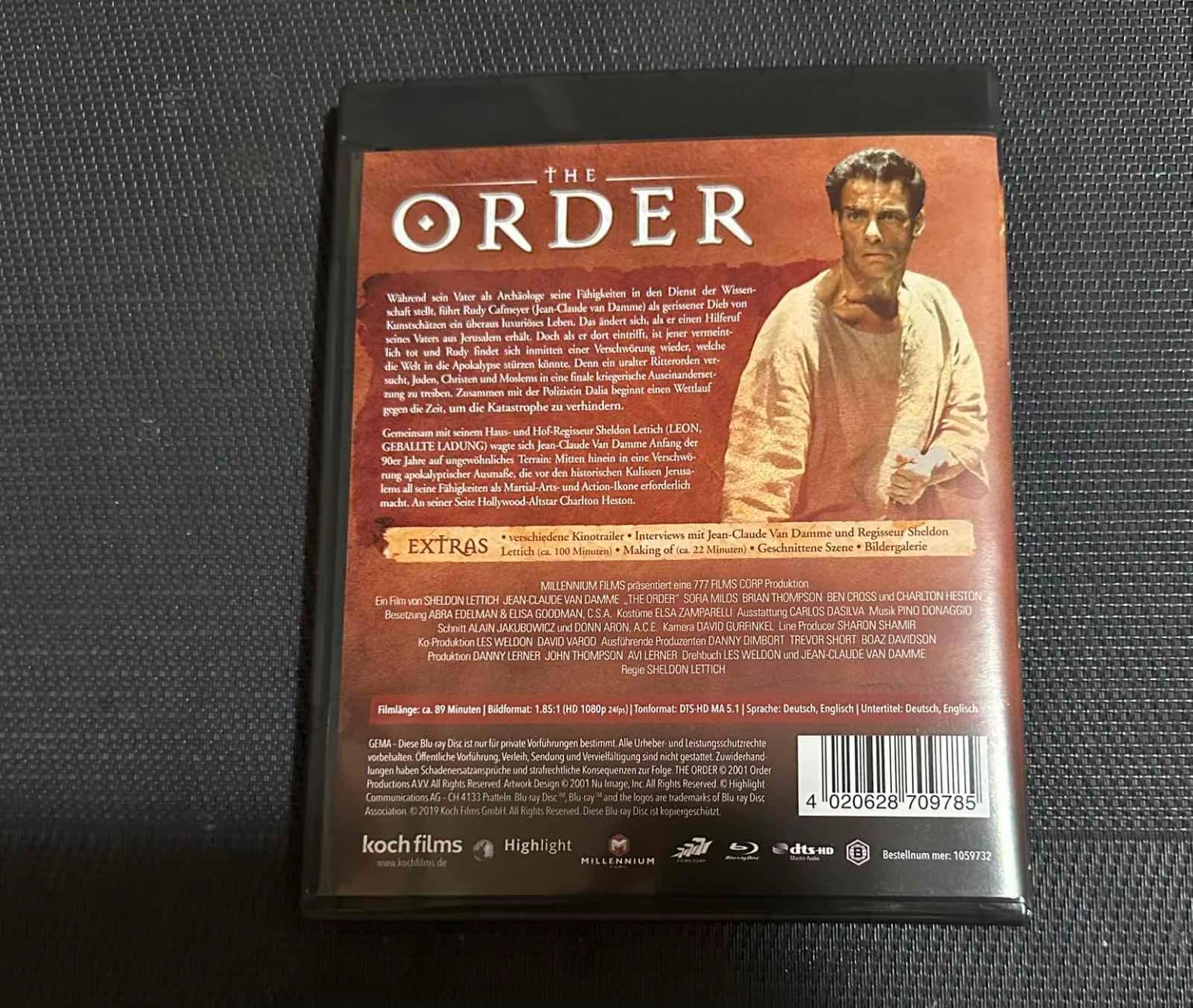 The Order: Amazon.de: Jean-Claude Damme, Sofia Milos, Charlton Heston ...