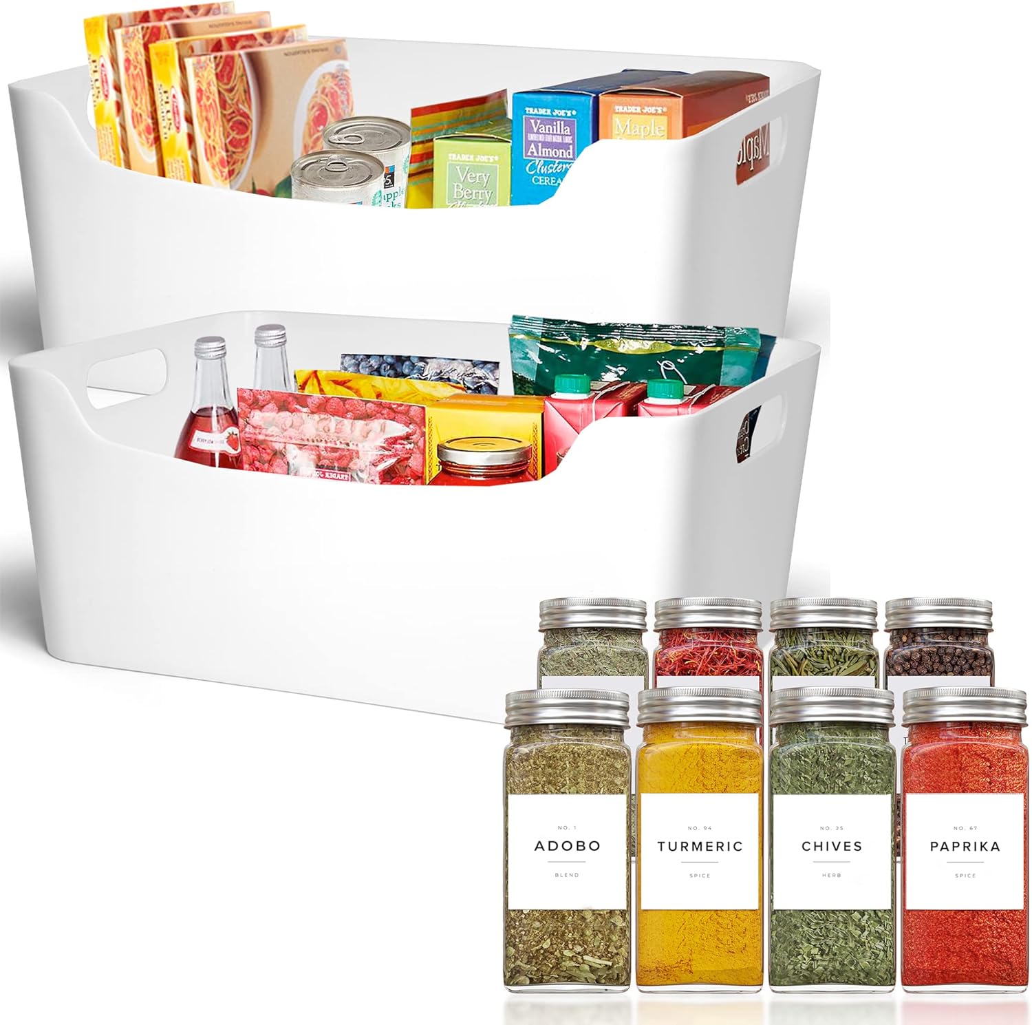 Amazon.com: FINESSY Pantry Organization And Storage, White Pantry ...