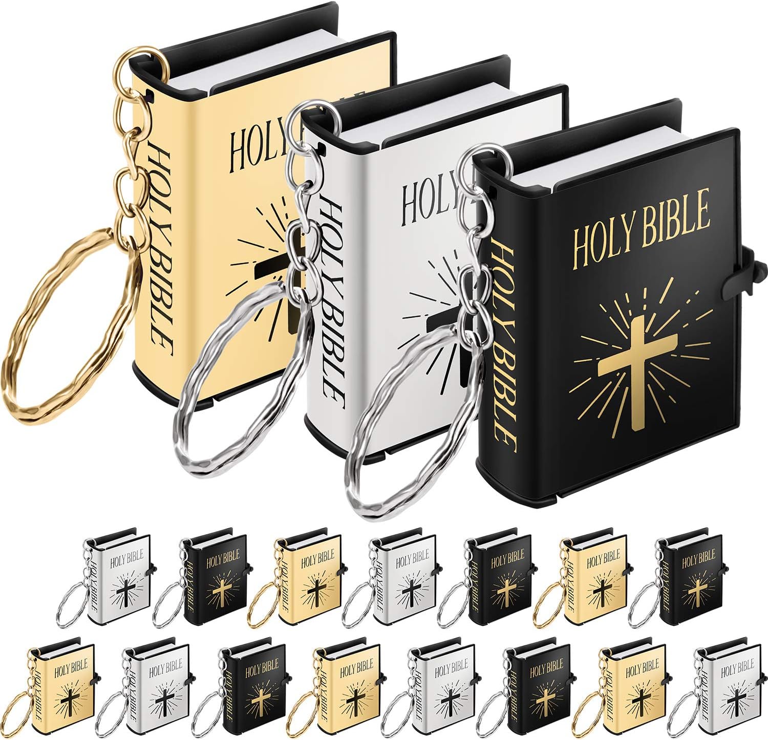 Amazon.com: Real Miniature Bible Key Chain : Office Products