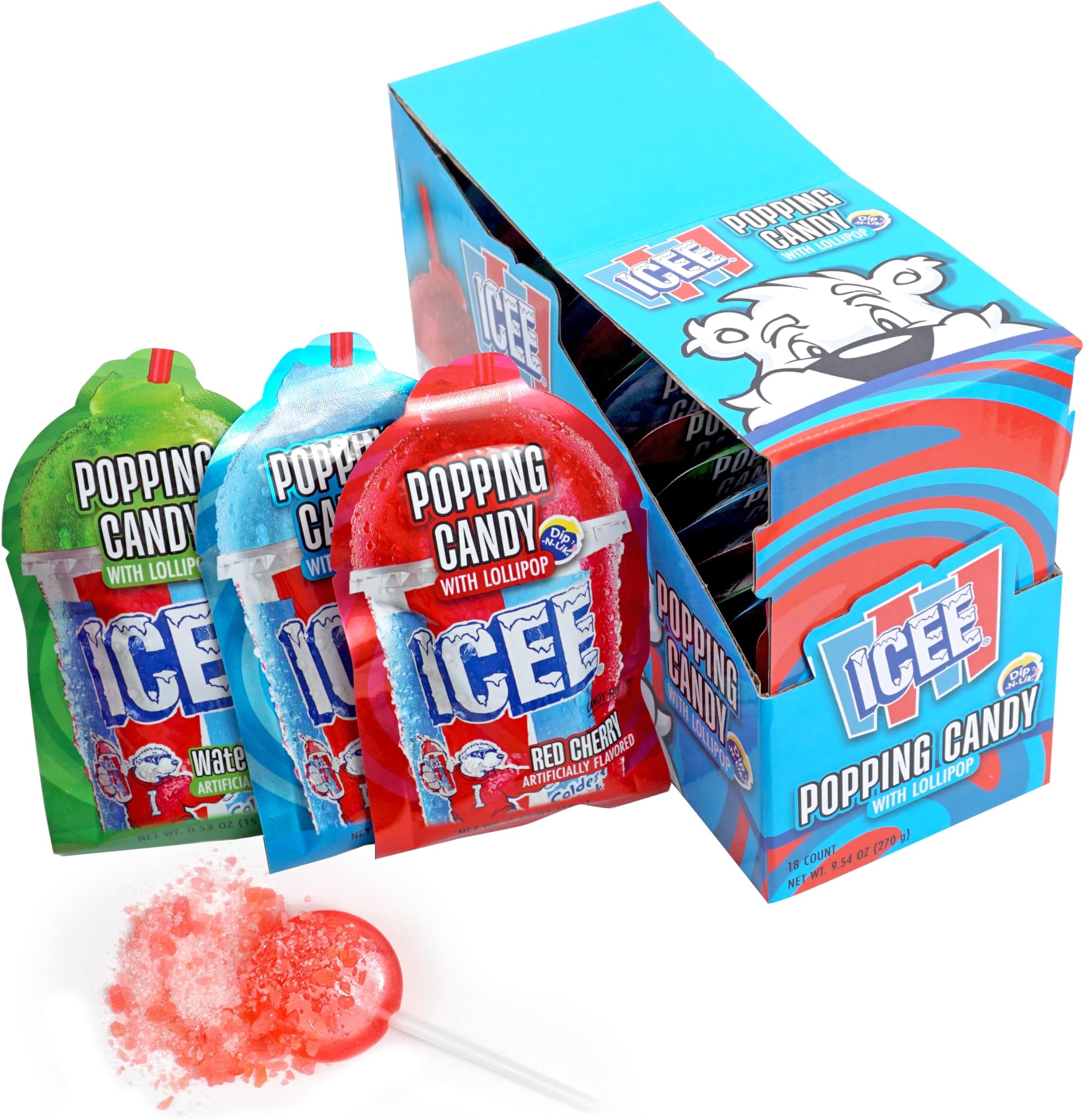 Amazon.com : Icee Sour Gummy Bears, Sour Candy, Gummy Candy Cherry and ...