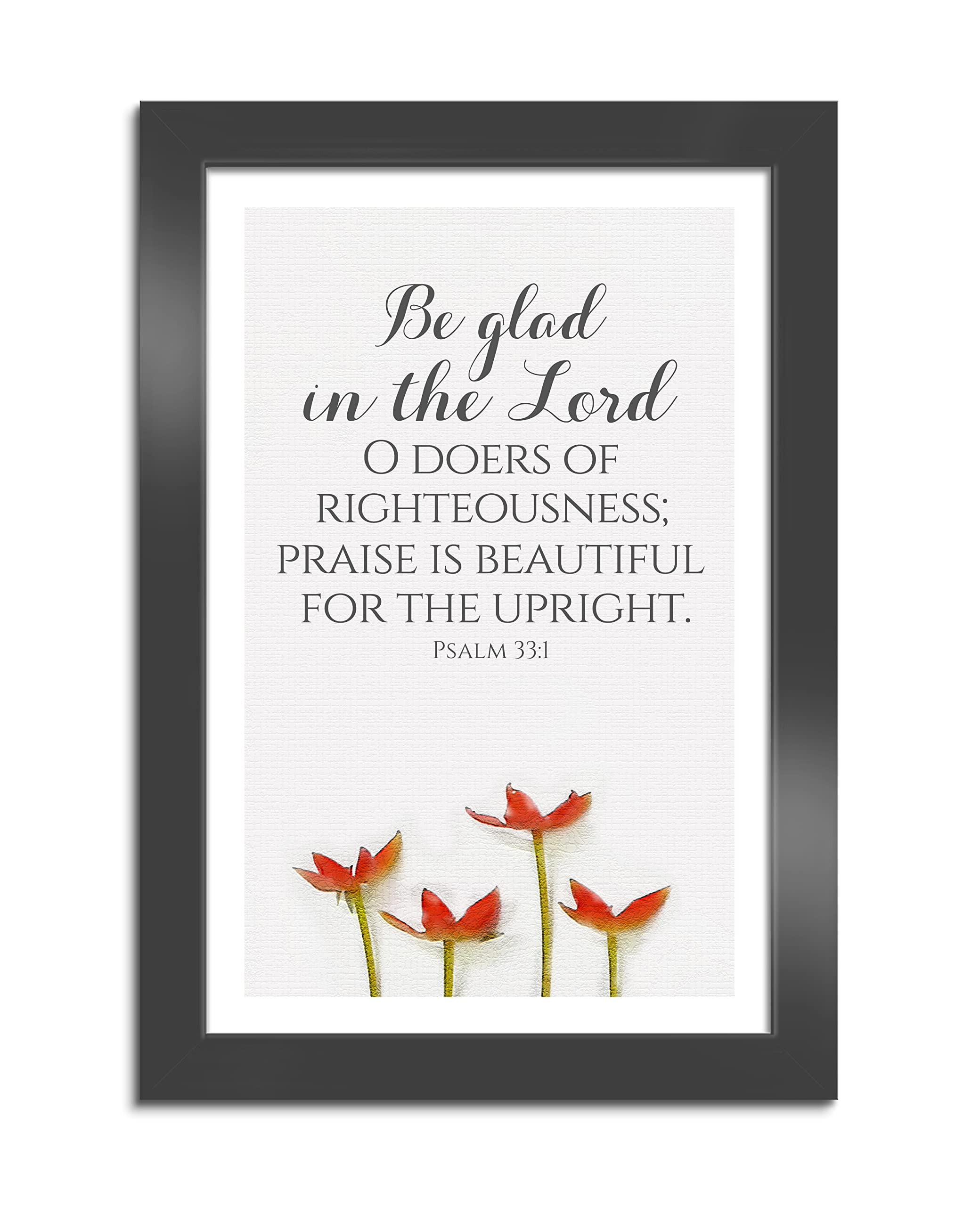 Buy Elben Creatives Bible Verse Wall Frame: Be Glad in The Lord O Doers ...