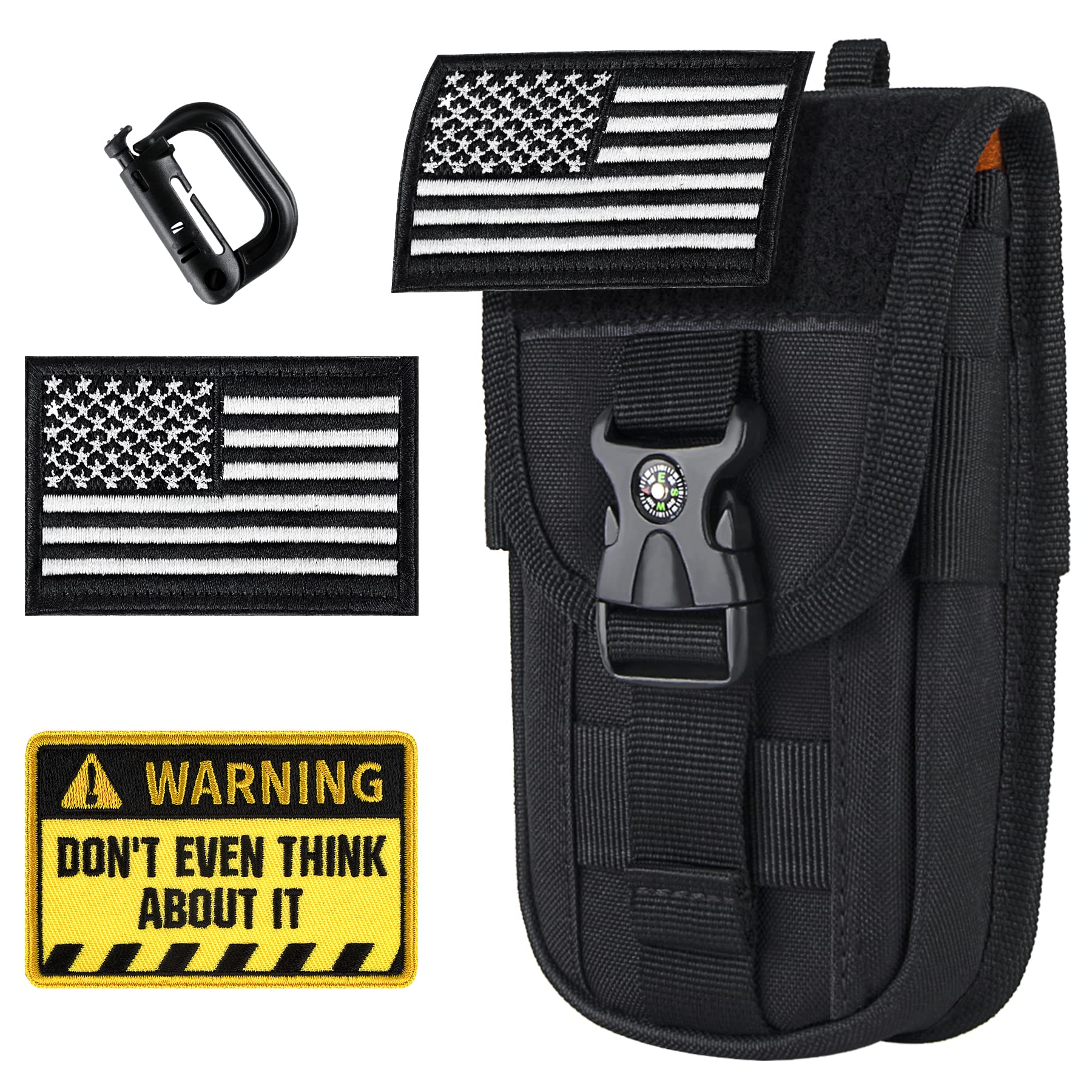 Amazon.com: bvya Tactical Phone Pouch Holster with Compass Buckle ...