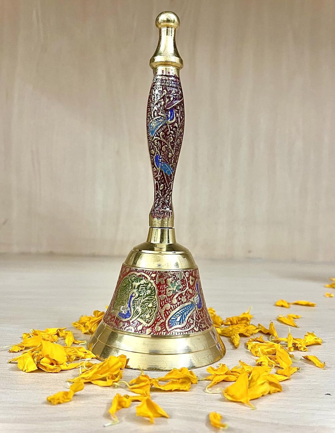 Amazon.com: Crafts of India Meenakari Decorative Hand held Jingle Bells ...