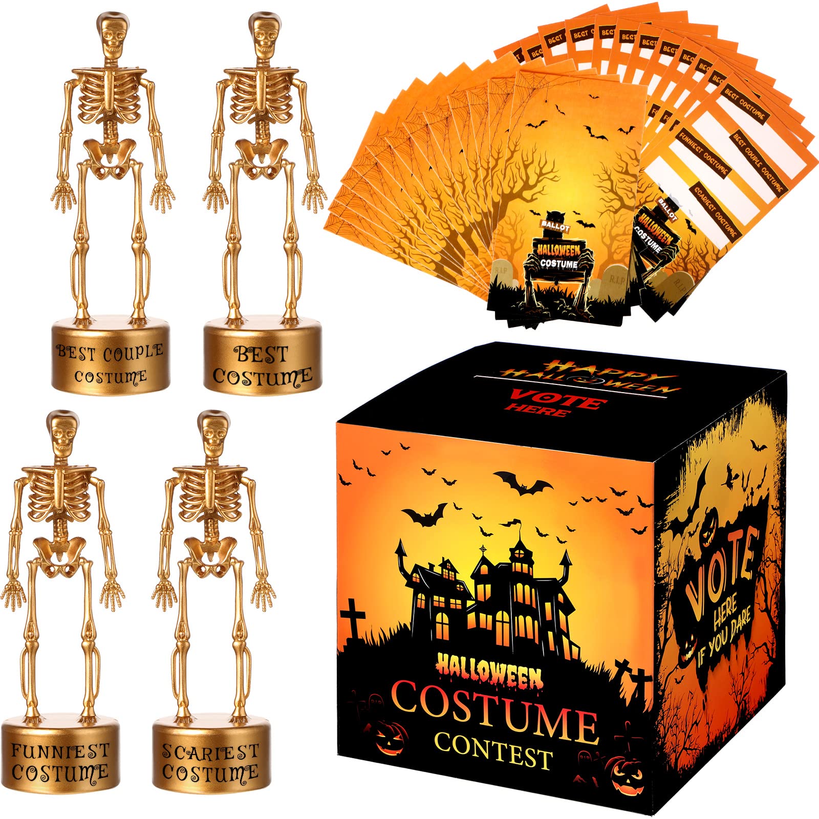 Amazon.com: 55 Pcs Halloween Party Supplies, Halloween Costume Contest ...