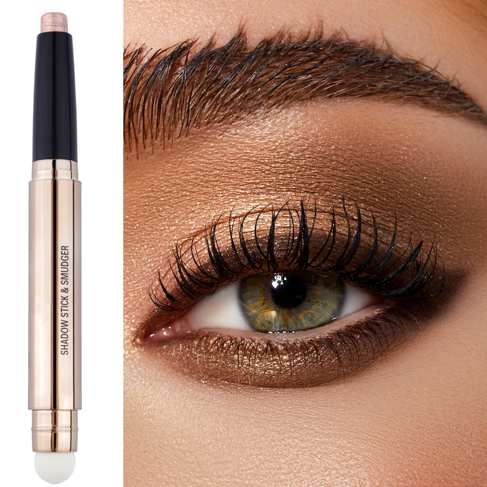 Shimmer Eyeshadow Stick, Cream Eyeshadow, Double-Ended Eyeshadow Pencil ...