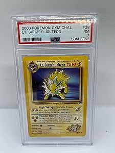 Lt. Surges Jolteon 28/132 PSA 7 Graded Rare Pokemon Card (Pokemon Gym ...