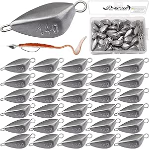 Dovesun Fishing Sinker Weights Kit Swing Jig Heads Texas Rig Florida ...