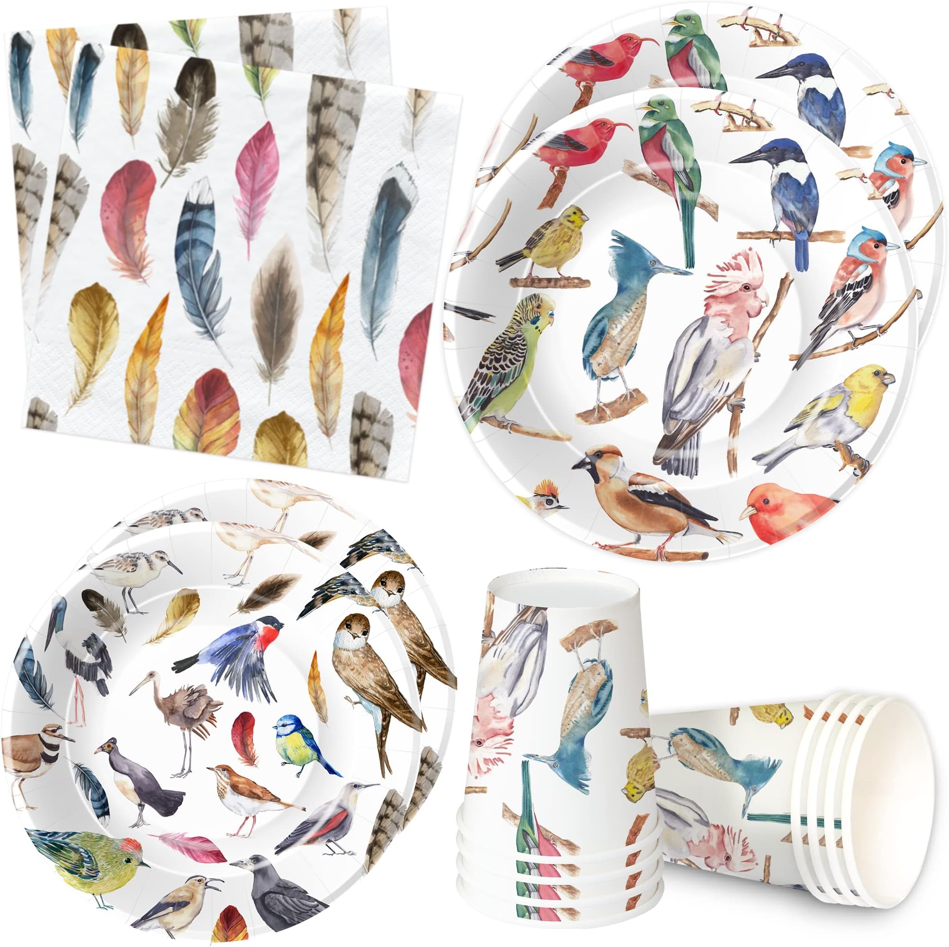 Amazon.com: Tropical Parrot Birthday Banners Parrot Happy Birthday Paty ...