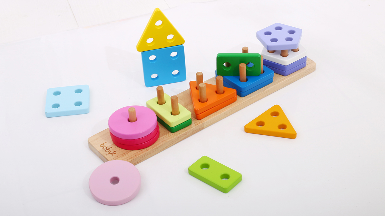 Watch boby Geometric Shape and color Sorter toy on Amazon Live