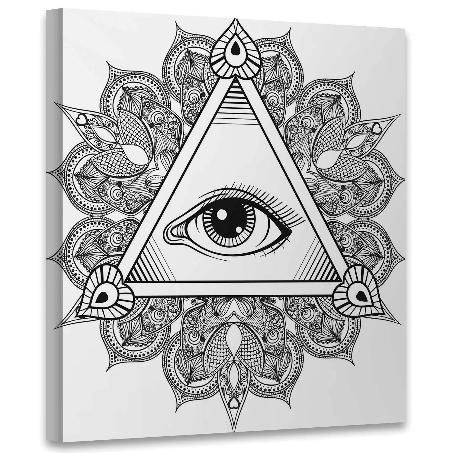 All Seeing Eye Pyramid Tattoo Design