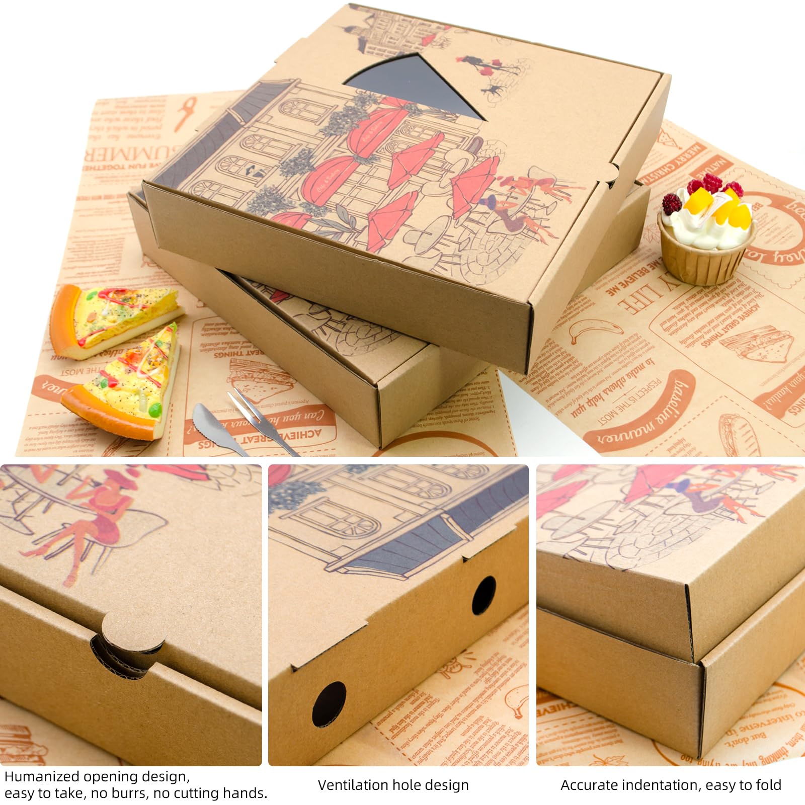 Snapklik.com : Ganfaner 12 Pack Treat Boxes Triangular Transparent ...