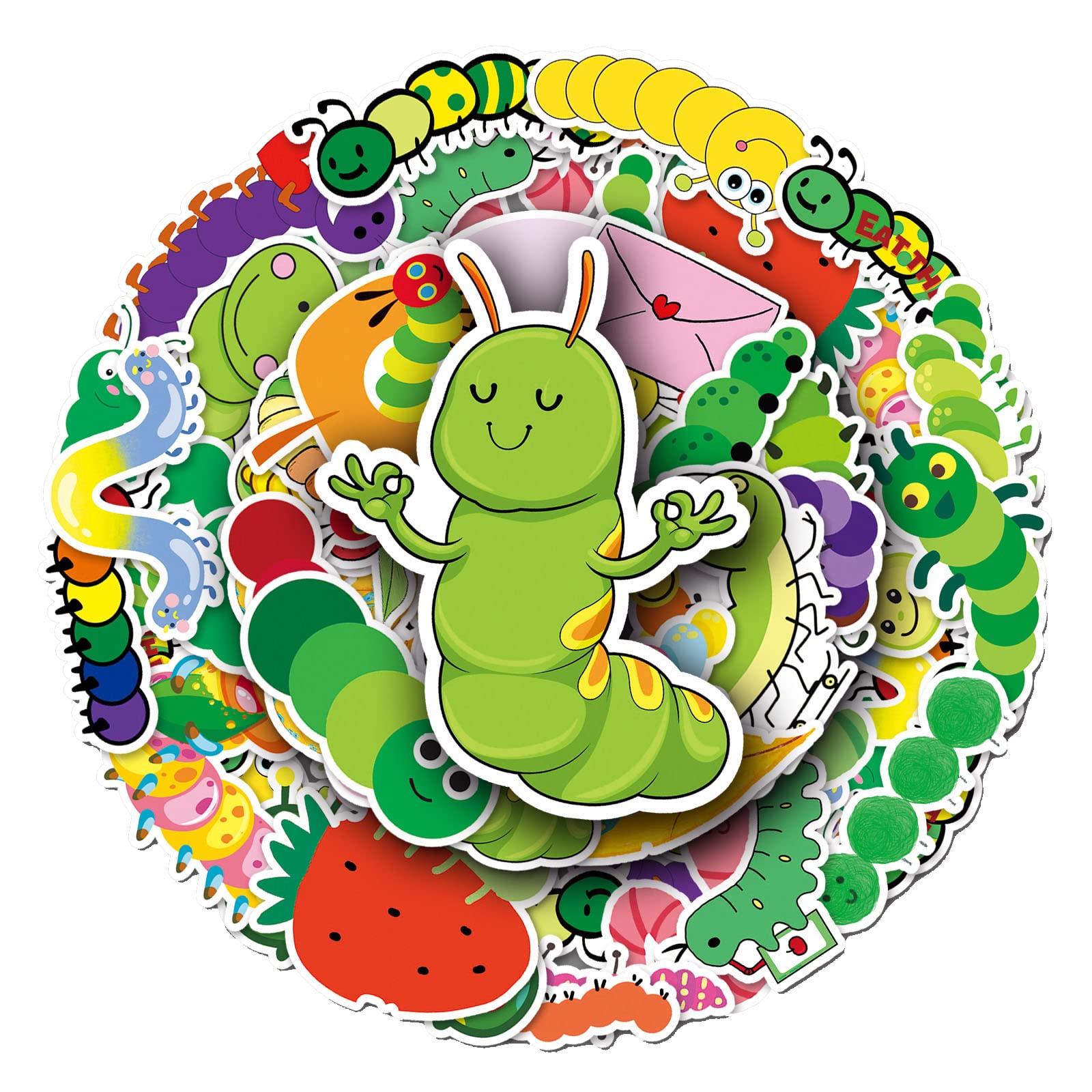 Funny Caterpillar Stickers