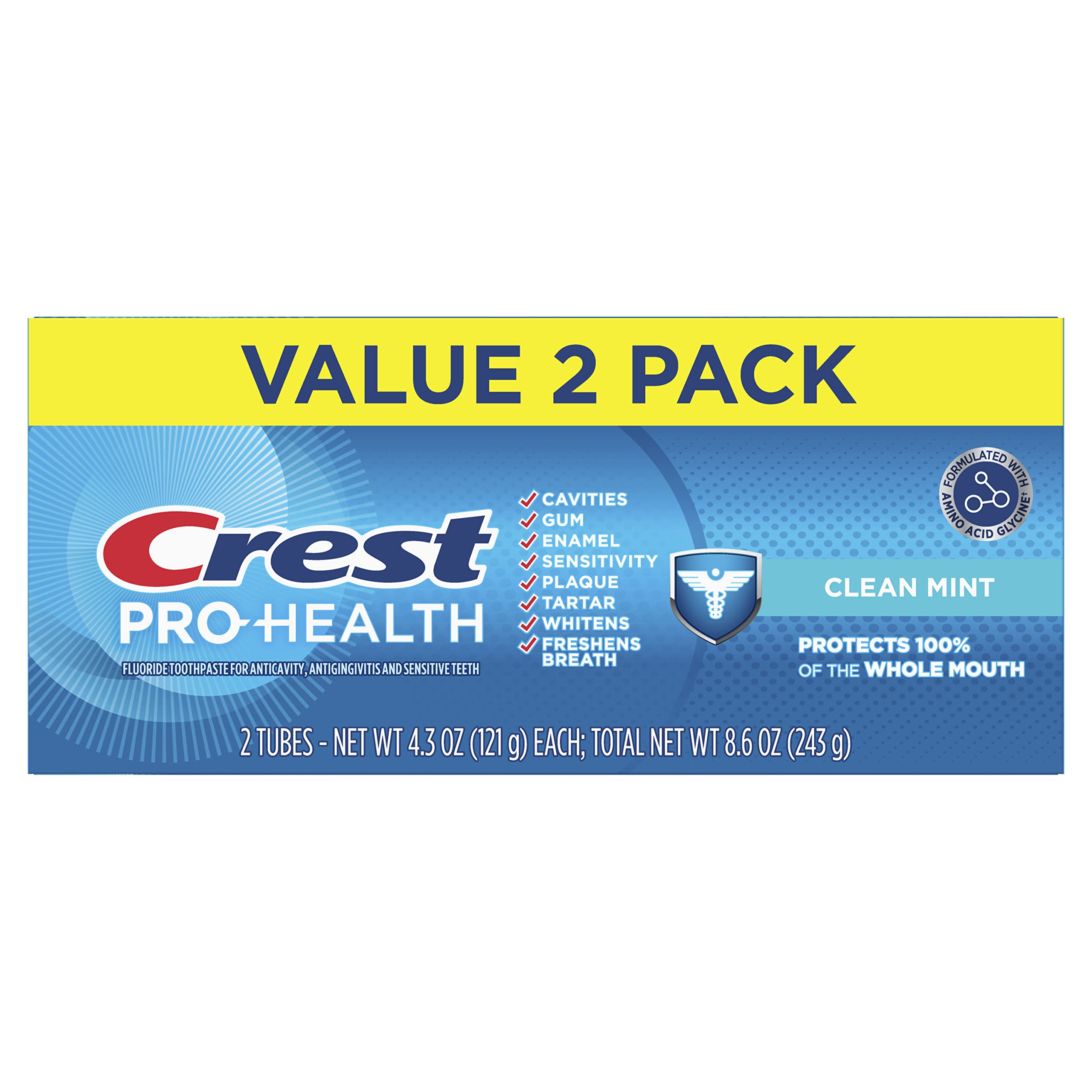 Crest Pro-Health Clean Mint Toothpaste (4.3oz) Twin Pack