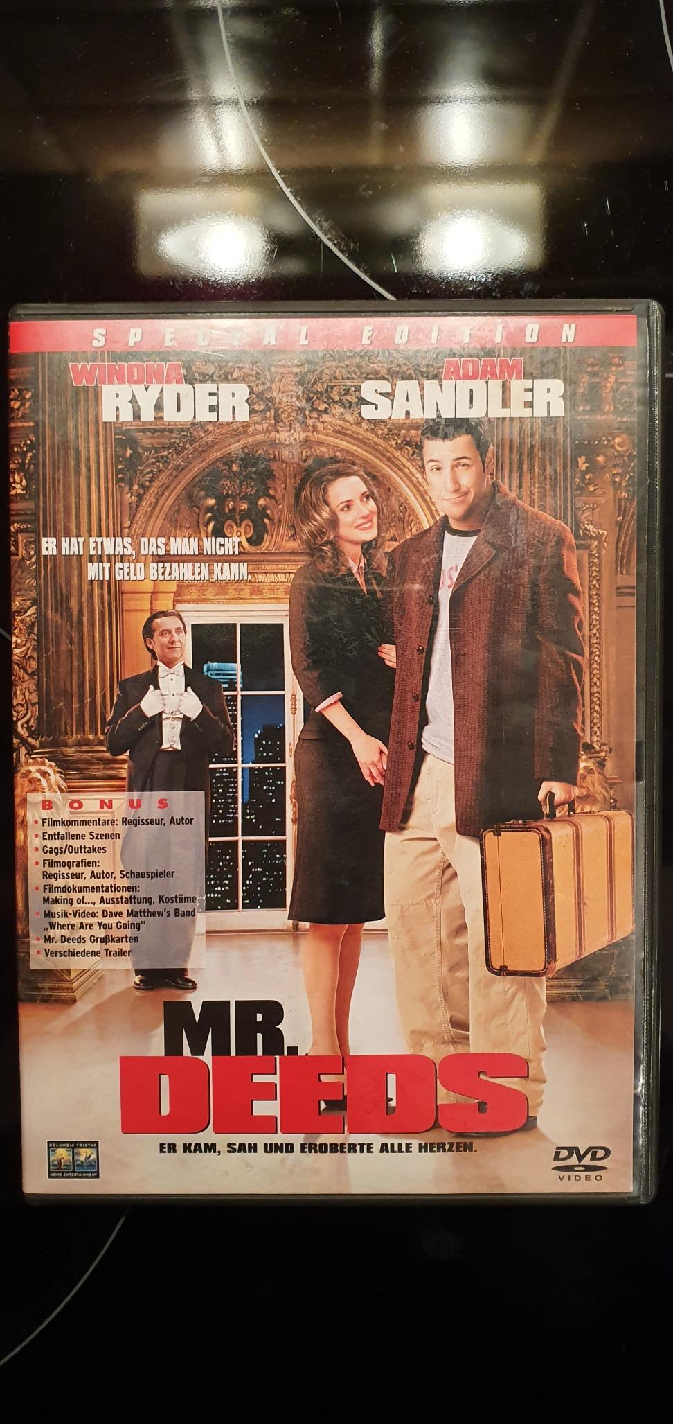 Mr. Deeds [VHS] : Adam Sandler|Winona Ryder, Steven Brill, Adam Sandler ...
