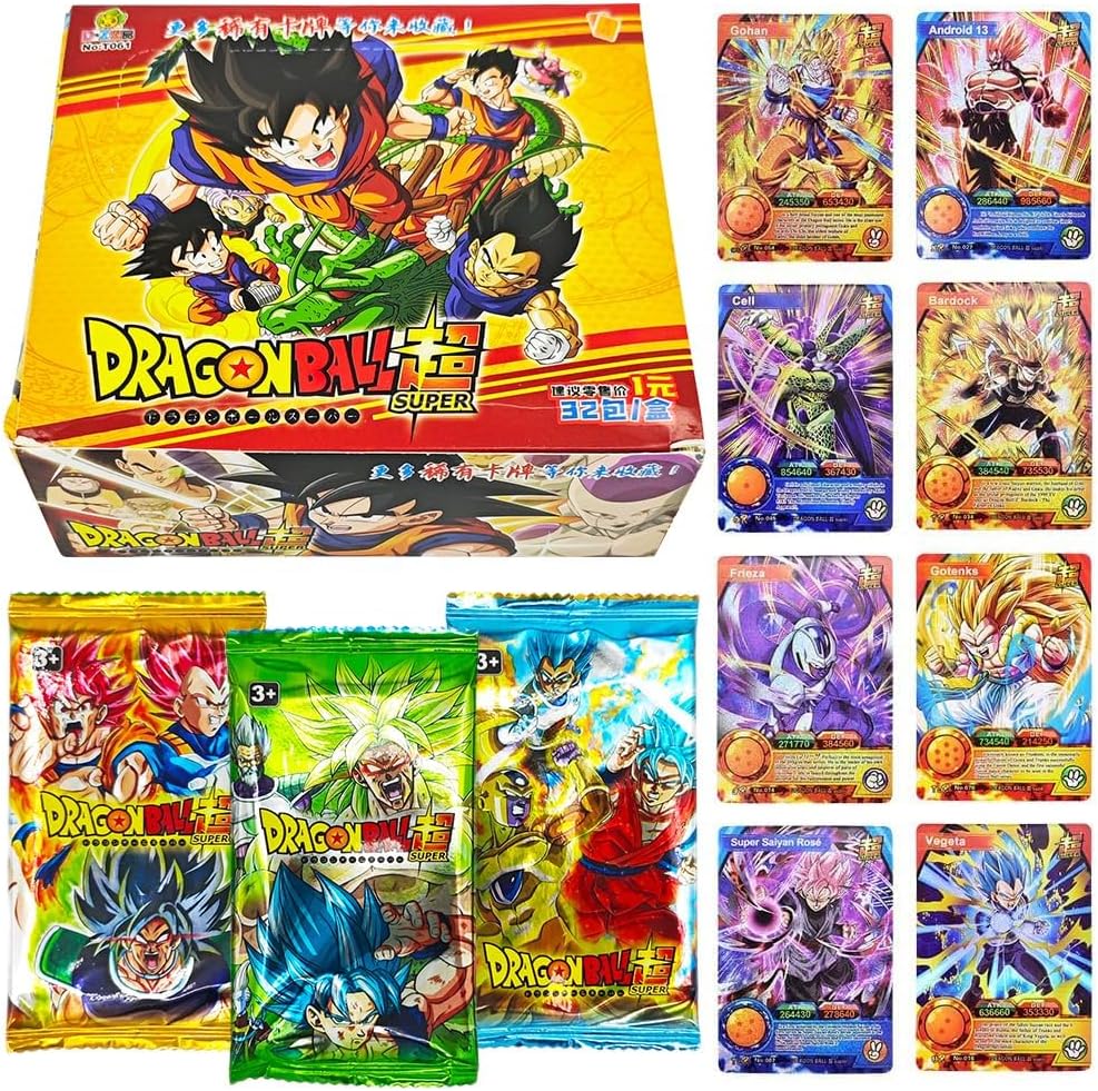 Drragonball Trading Cards, 192 PCS Goku Card Sets Anime Cards ...