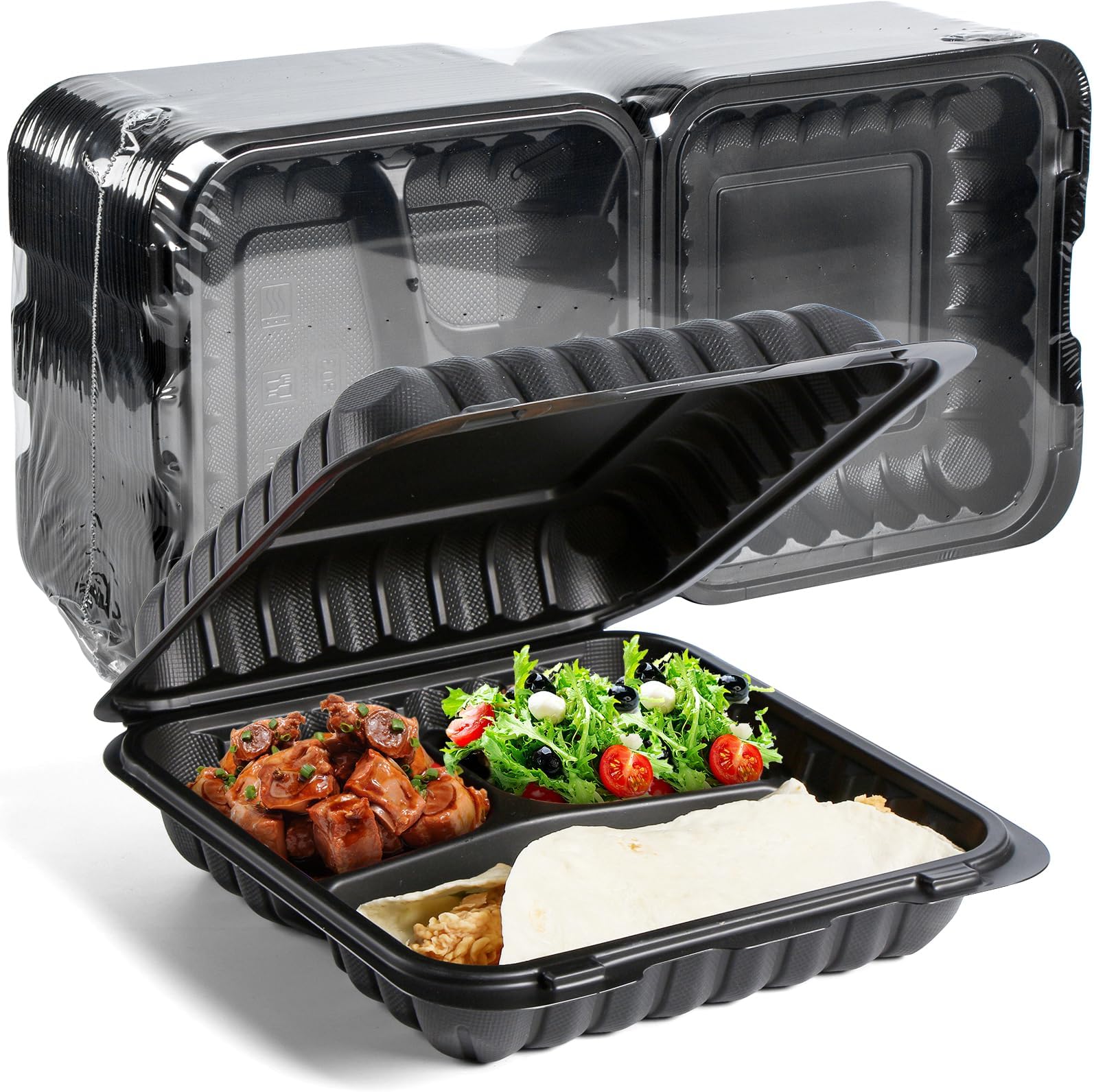 Amazon.com: greensight Compostable Take Out Food Container 8X8, 100 ...