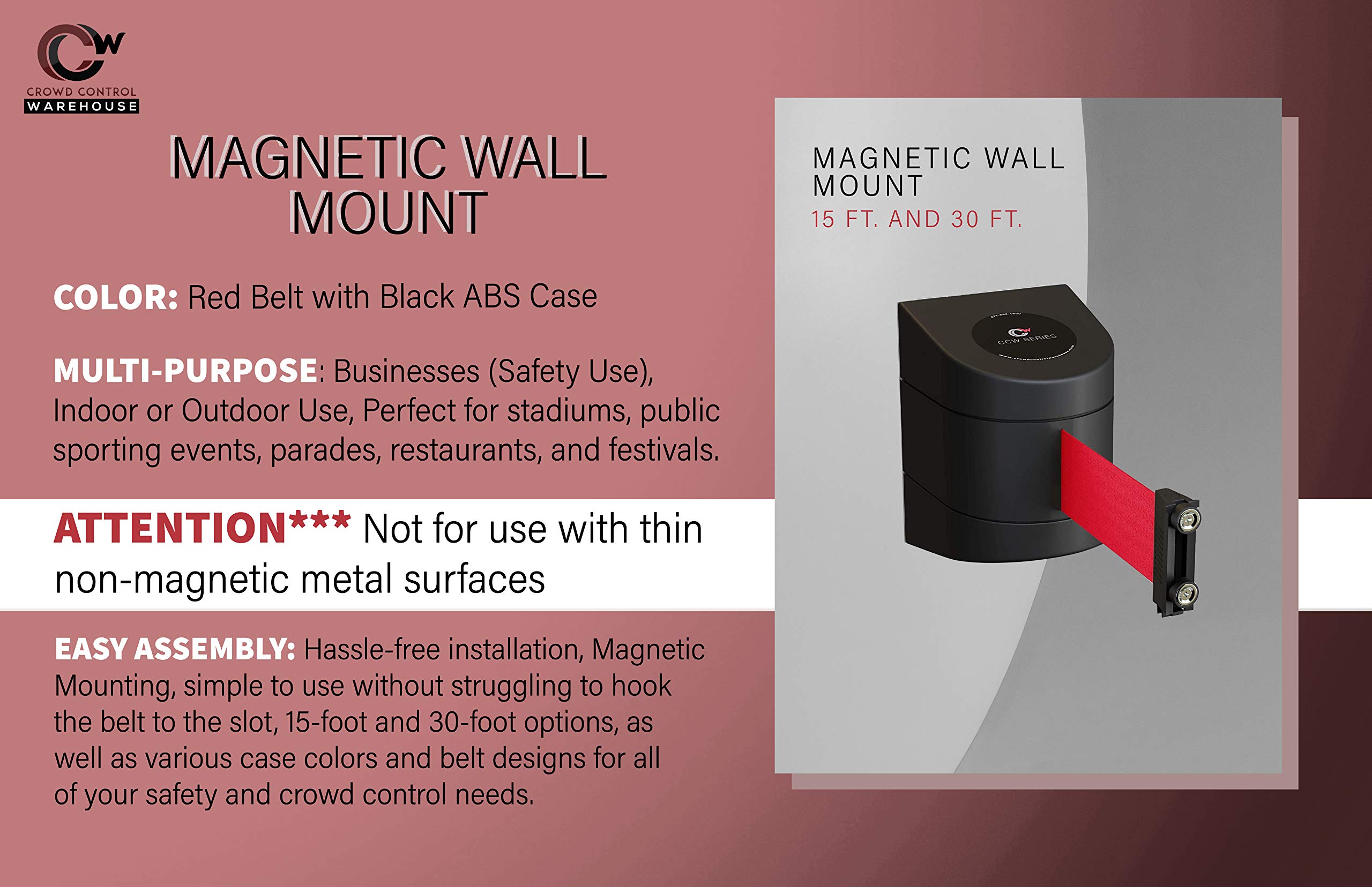 Snapklik.com : Crowd Control Warehouse - CCW Series WMB-230 Magnetic ...