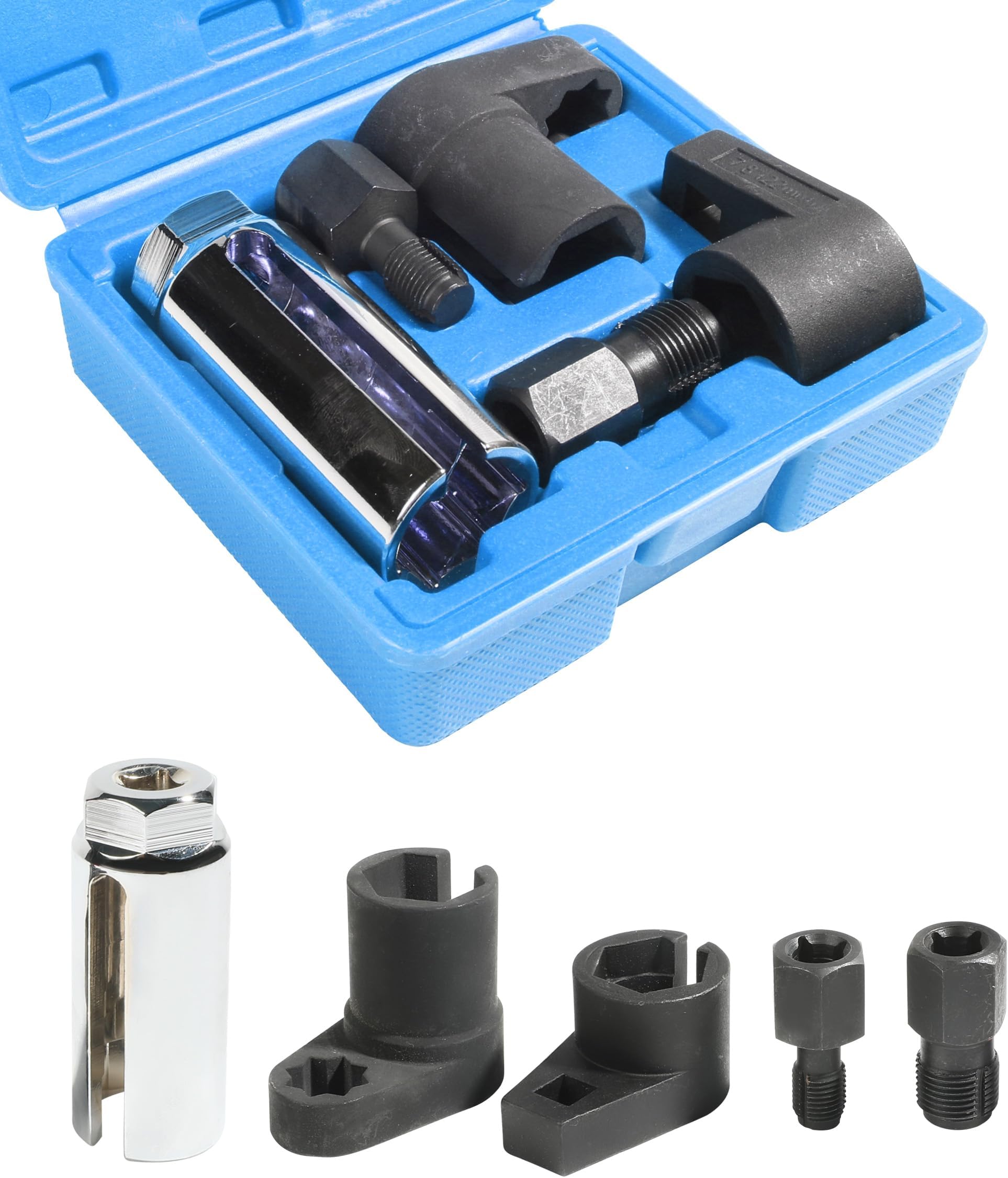 Amazon.com: GOHAWKTEQ Automotive Oxygen Sensor Socket Removal Tool Wrench and Thread Chaser Set ...