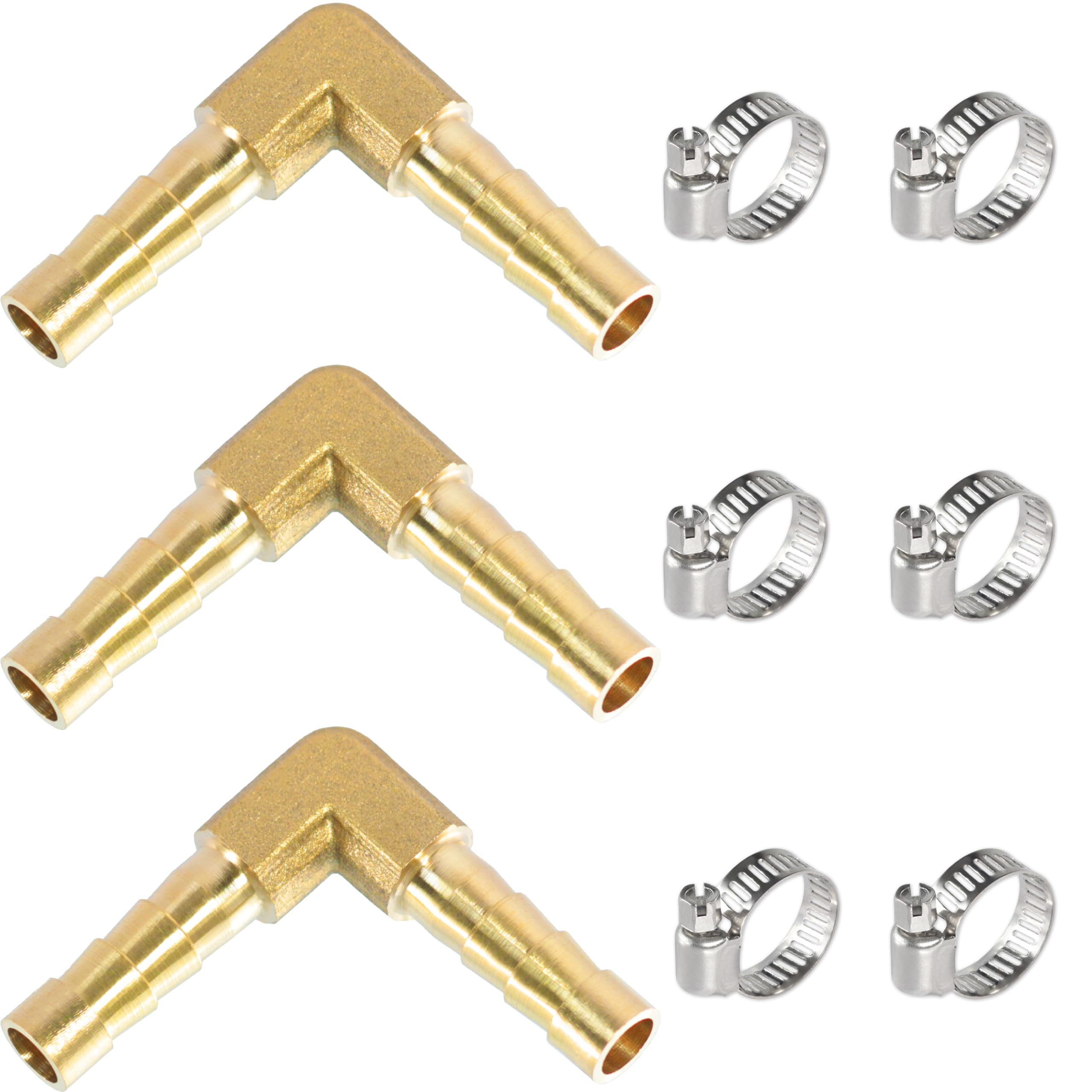 Snapklik.com : MSAEIQUN Brass Hose Barb,90 Degree L Right Angle Elbow ...