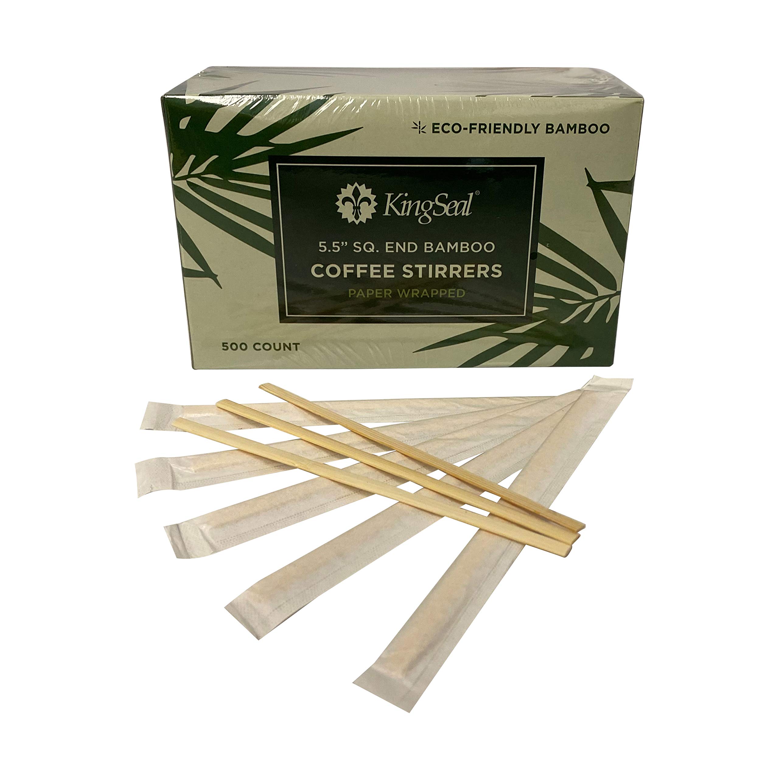 Amazon.com: 500 Count | KingSeal Individually Paper Wrapped Bamboo ...