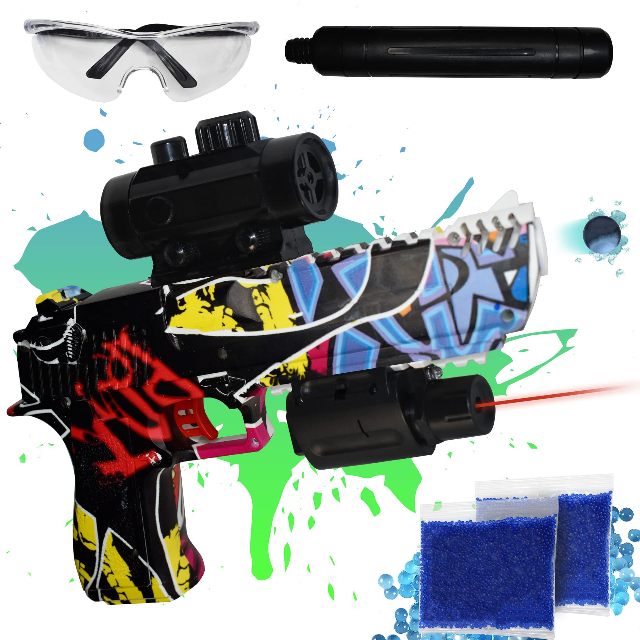 Polsera Gel Blaster Gun for Adults & Kids - Lightweight Splatter Ball ...