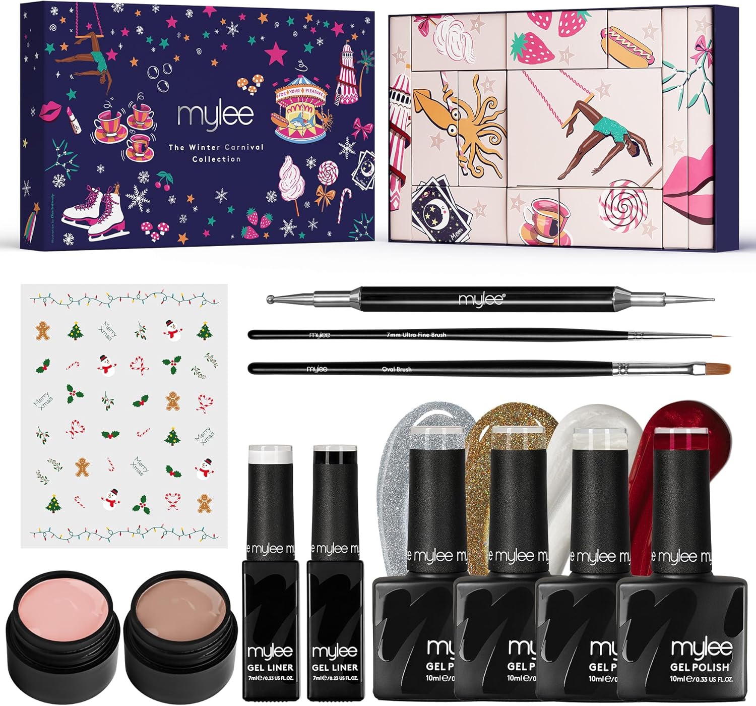 MYLEE The Winter Carnival Collection Advent Calendar - Gel Nail Polish ...