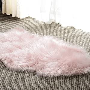 Amazon.com: Basic Beyond Fur Area Rug - Fuzzy Soft Sheepskin Kids ...