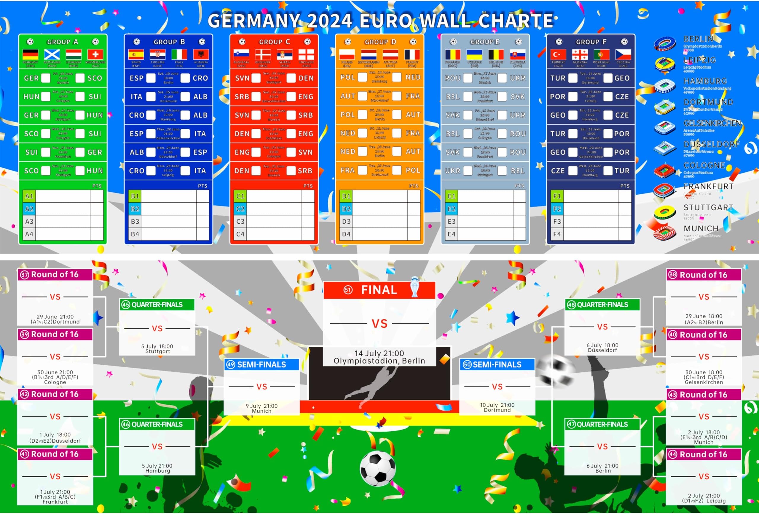 Pipihome Calendrier Euro 2024, Championnat De L'Euro De Football ...
