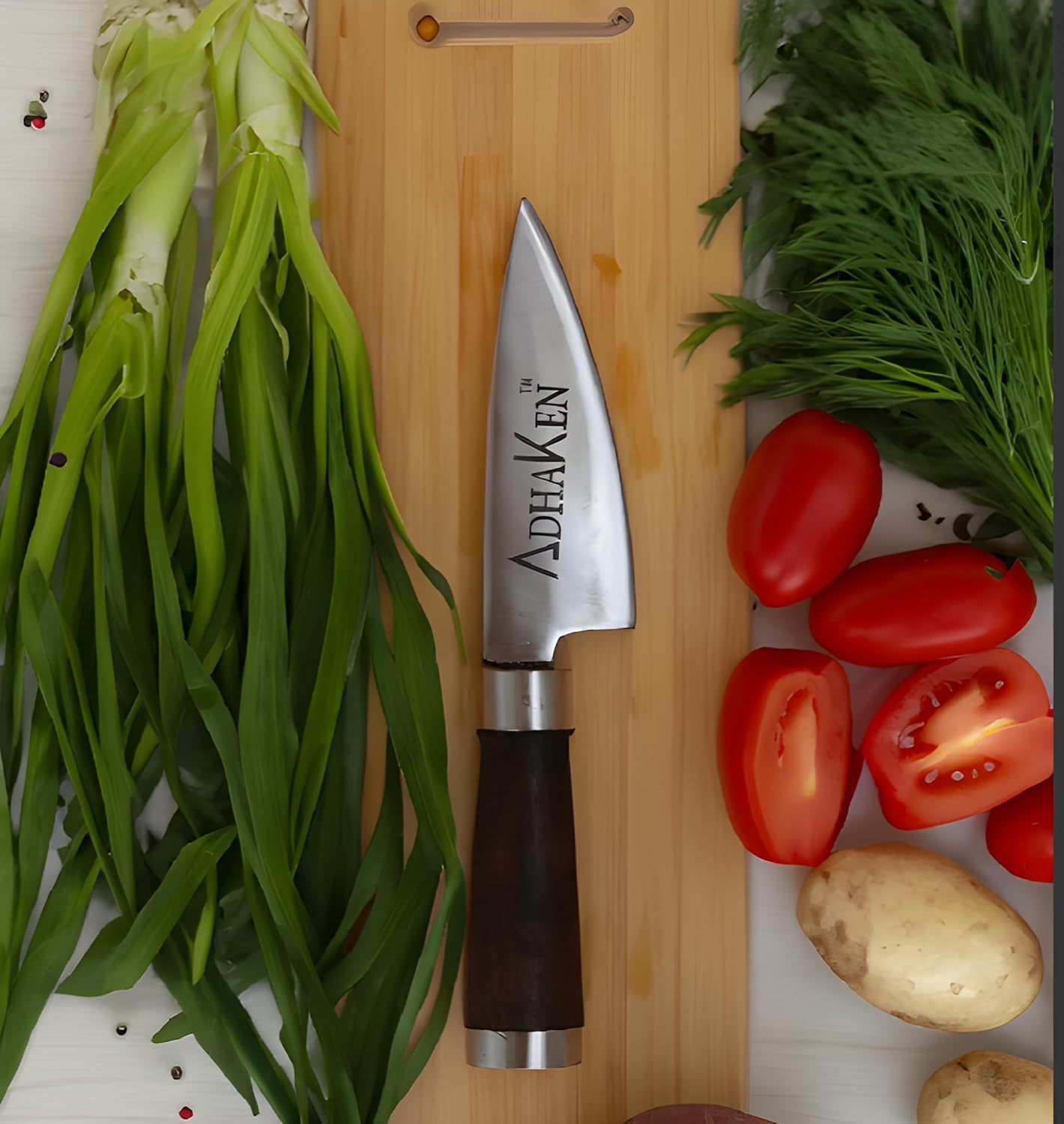 Buy ADHAKEN™ D2 Steel Handmade Small Kitchen Knife for Precise ...